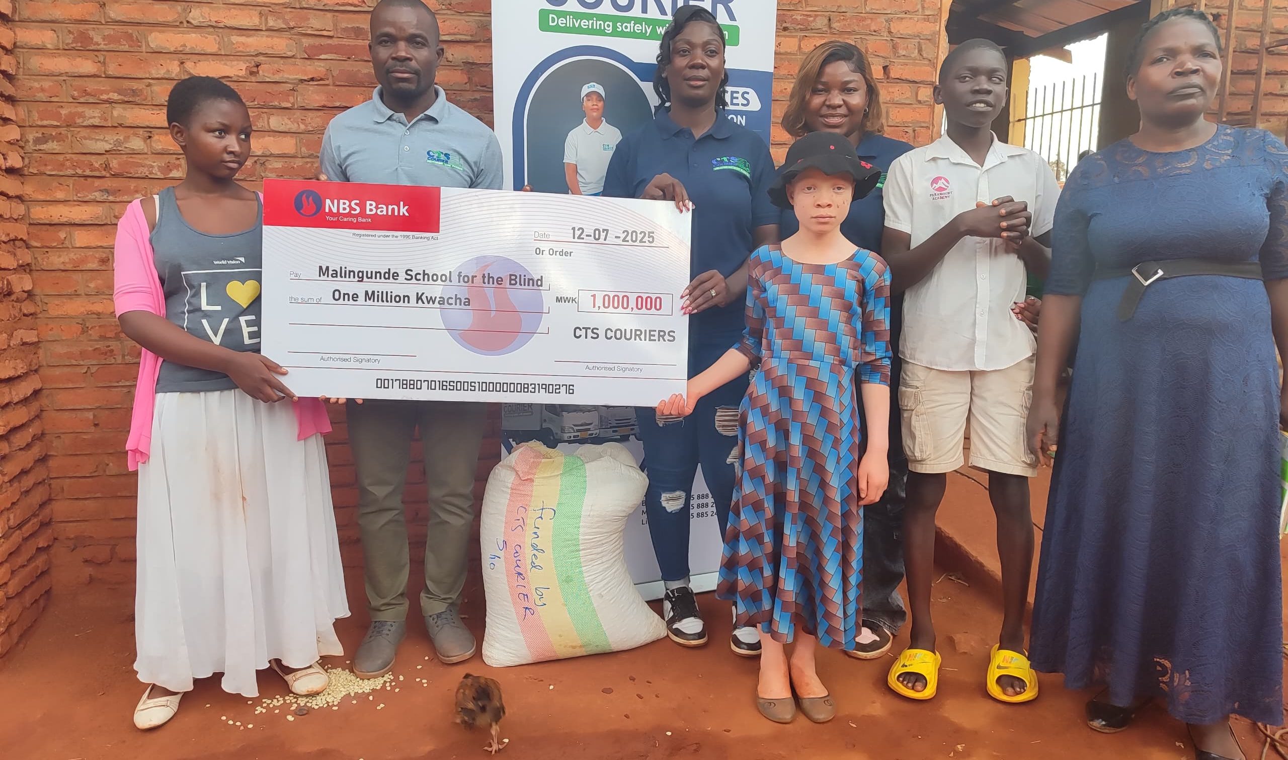 CTS Courier donates to Malingunde School for the Blind - Nation Online